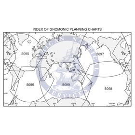 British Admiralty Gnomonic Chart 5099: Great Circle Sailing Indian and ...