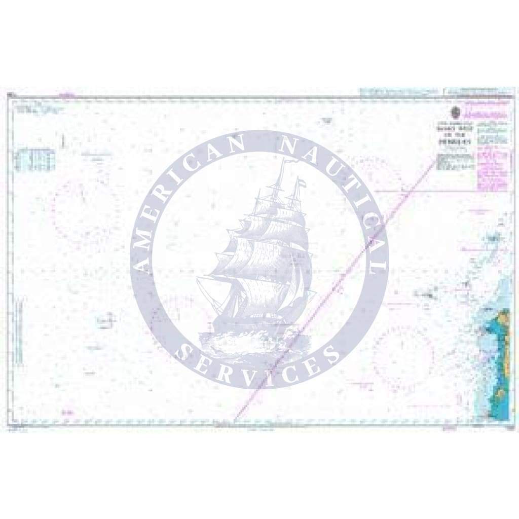 British Admiralty Nautical Chart 1128: North Atlantic Ocean, Banks Wes ...