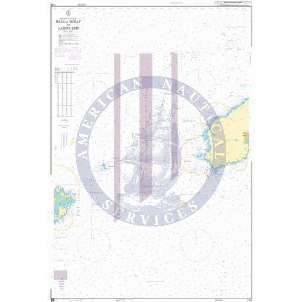 British Admiralty Nautical Chart 1148: England - West Coast, Isles of ...