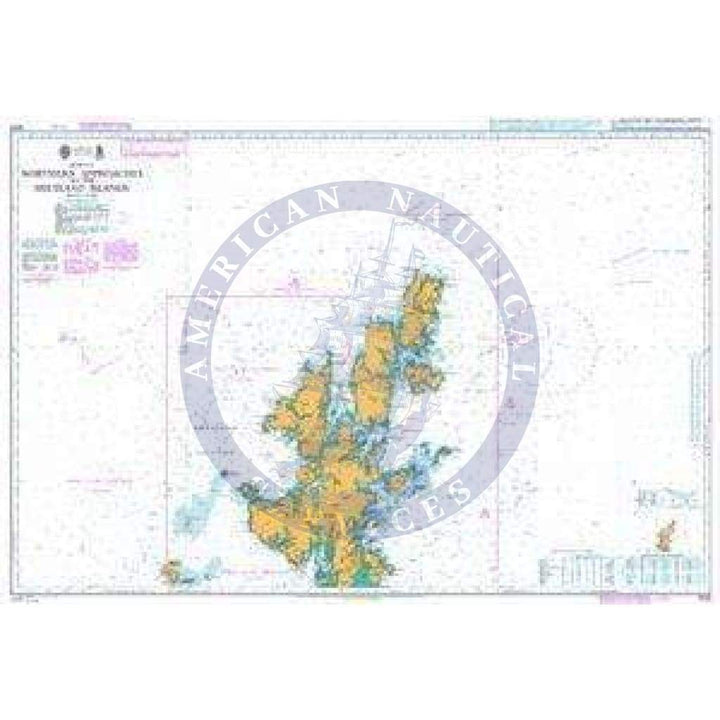 British Admiralty Nautical Chart 1233: British Isles, Northern Approac ...