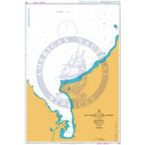 British Admiralty Nautical Chart 1278: Isla Fuerte to Cabo Tiburon inc ...