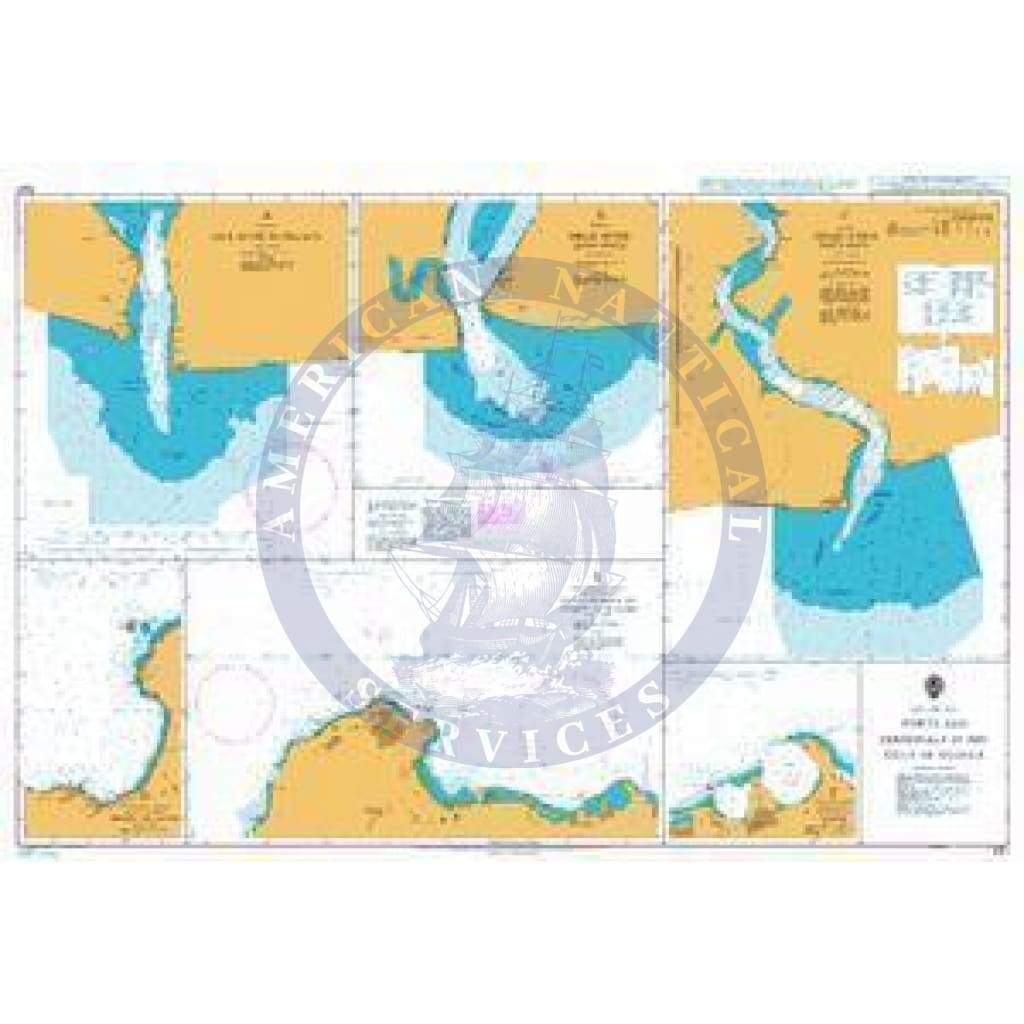 British Admiralty Nautical Chart 1321: Ports and Terminals in the Gulf ...
