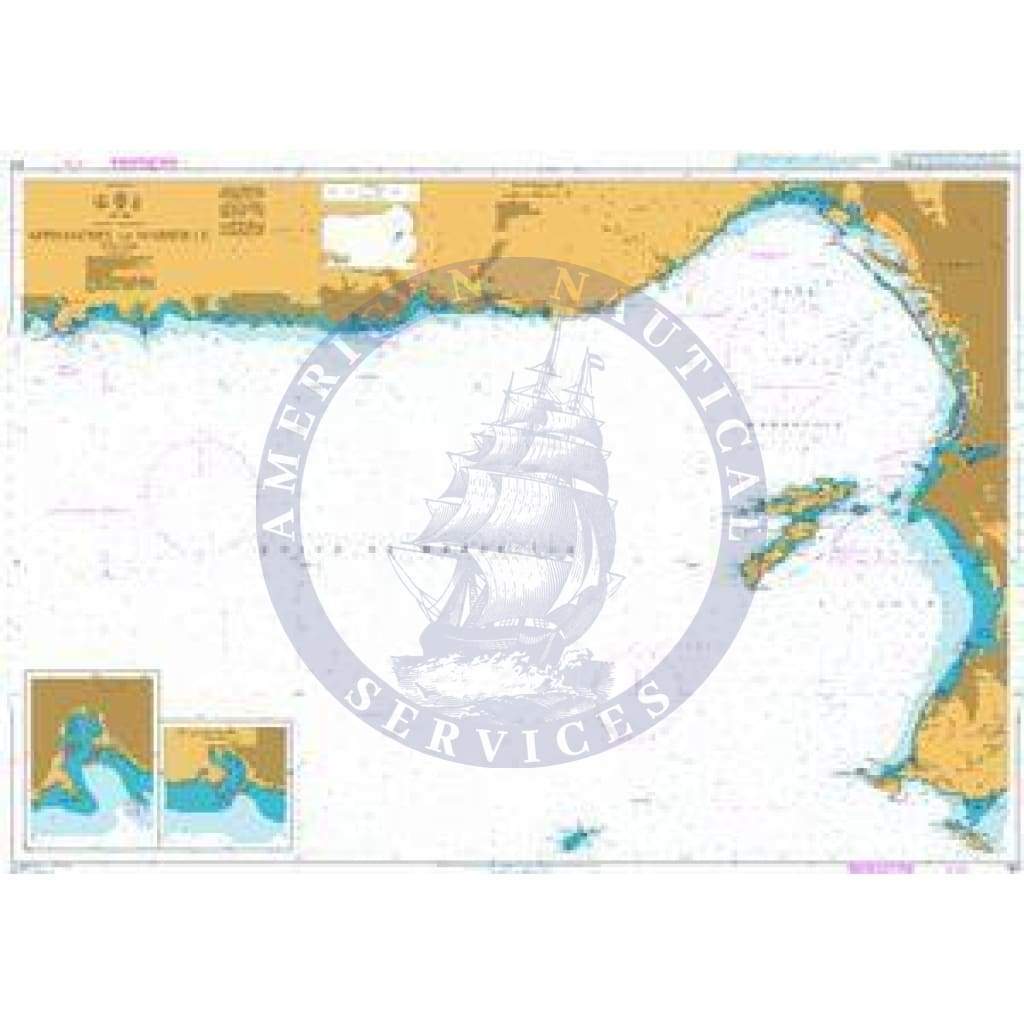 British Admiralty Nautical Chart 153: South Coast, Appr to Marseille ...