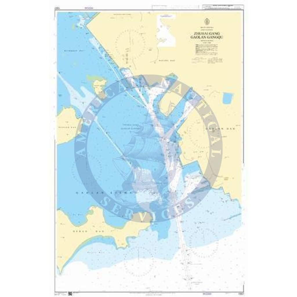 British Admiralty Nautical Chart 1557: South China Sea, Gaolan Liedao ...