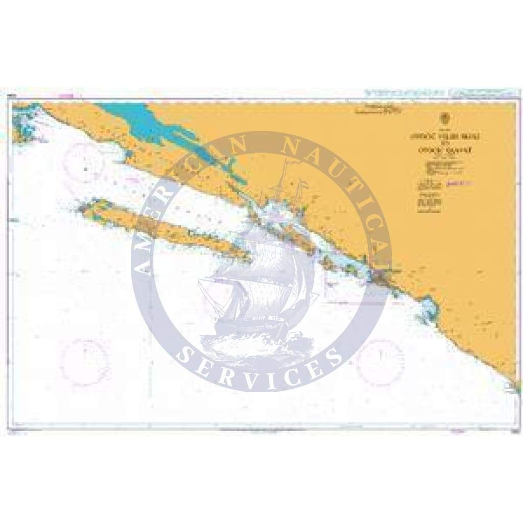 British Admiralty Nautical Chart 1580: Otocic Veliki Skolj to Otocic ...