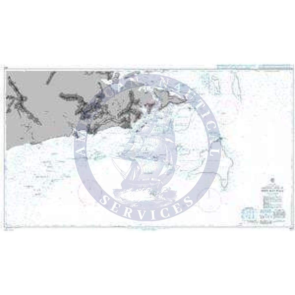British Admiralty Nautical Chart 1681: Northern Shore of Sibuko Bay ...