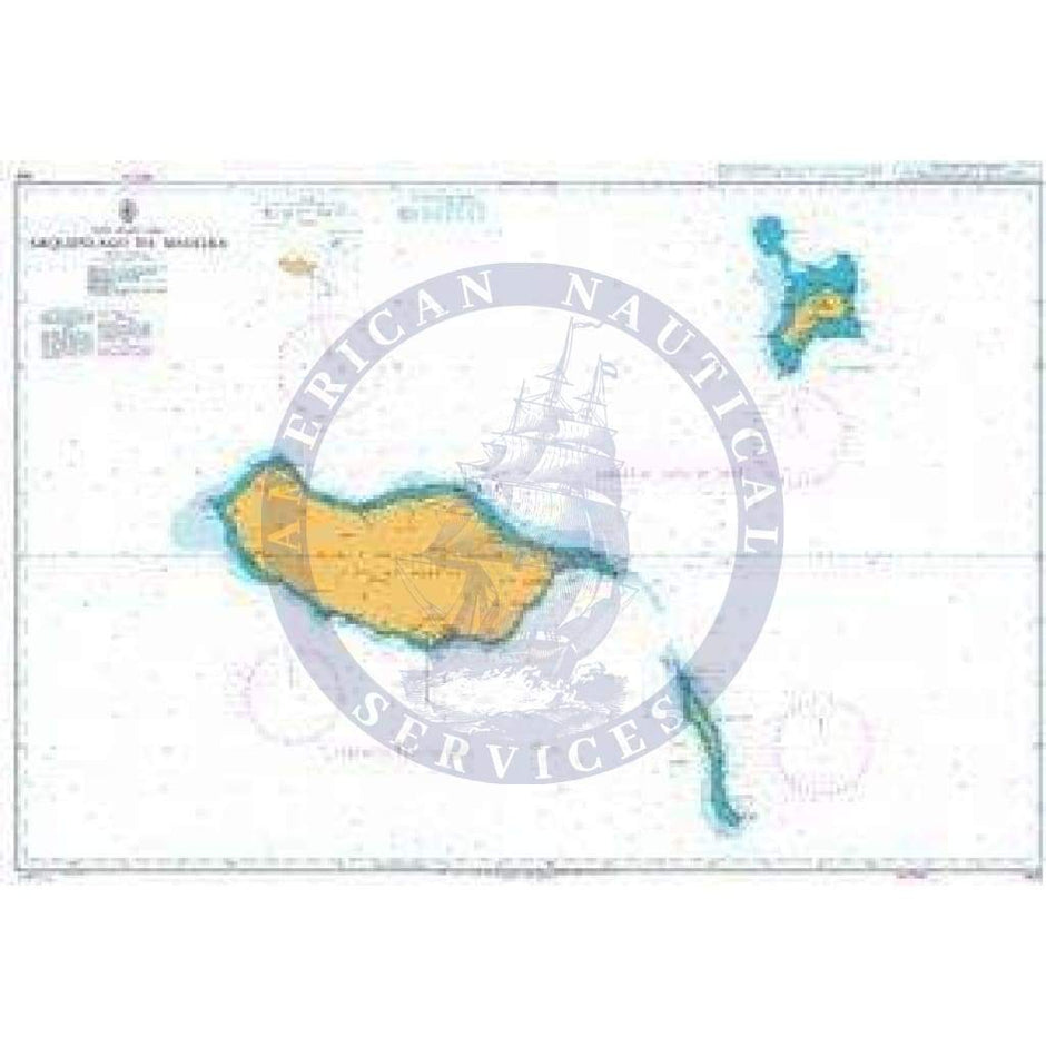 British Admiralty Nautical Chart 1831: Arquipelago da Madeira - Amnautical