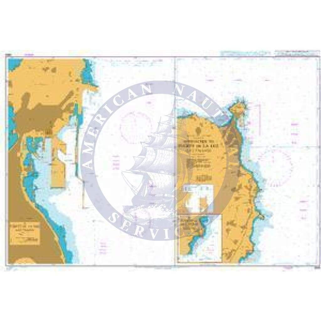 British Admiralty Nautical Chart 1856: Approaches to Puerto de La Luz ...