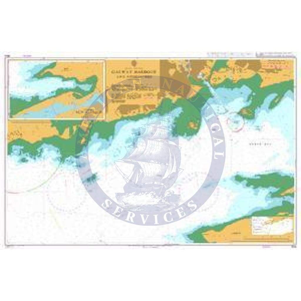 British Admiralty Nautical Chart 1904: Galway Harbour and Approaches ...