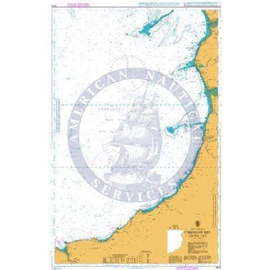 British Admiralty Nautical Chart 1972: Cardigan Bay Central Part ...