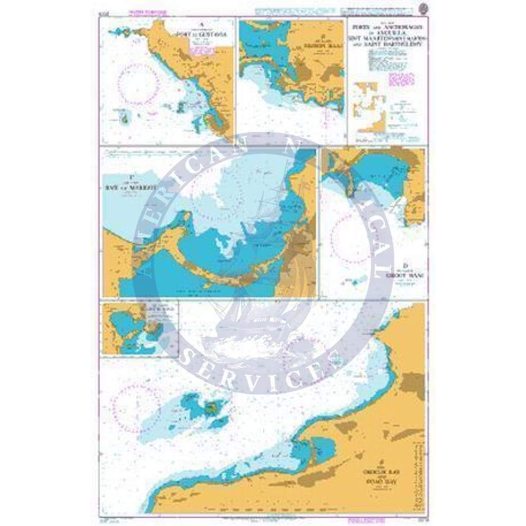 British Admiralty Nautical Chart 2079: Ports and Anchorages - Amnautical