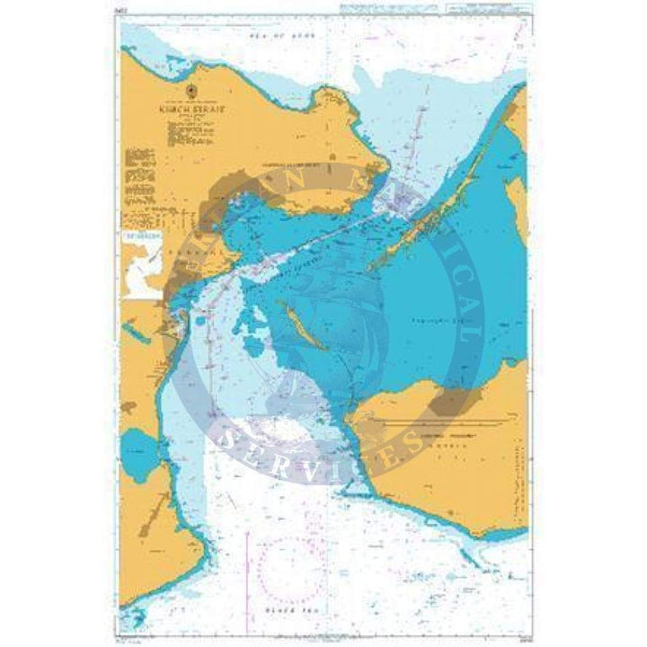 British Admiralty Nautical Chart 2242: Kerch Strait| Kerch Strait Map ...