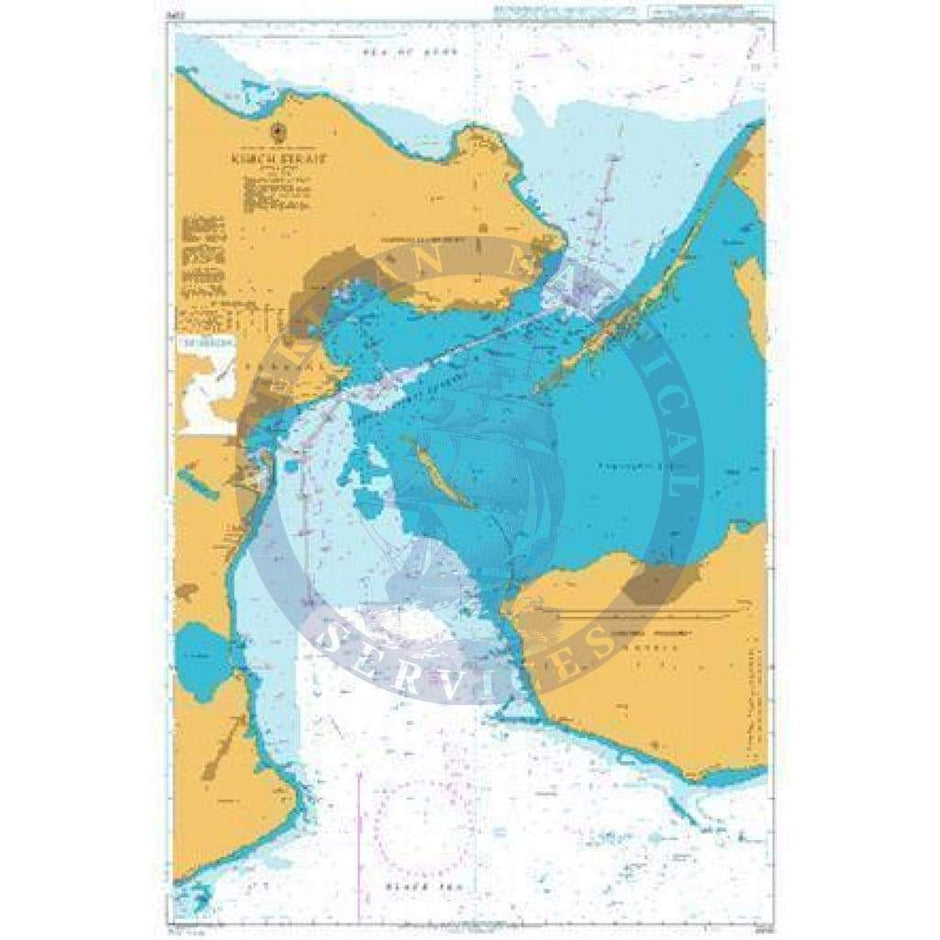 British Admiralty Nautical Chart 2242: Kerch Strait| Kerch Strait Map ...