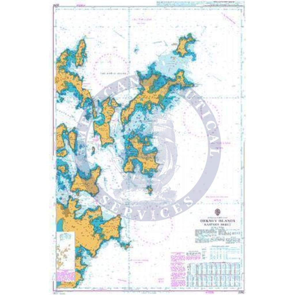 British Admiralty Nautical Chart 2250: Orkney Islands Eastern | BA2250 ...