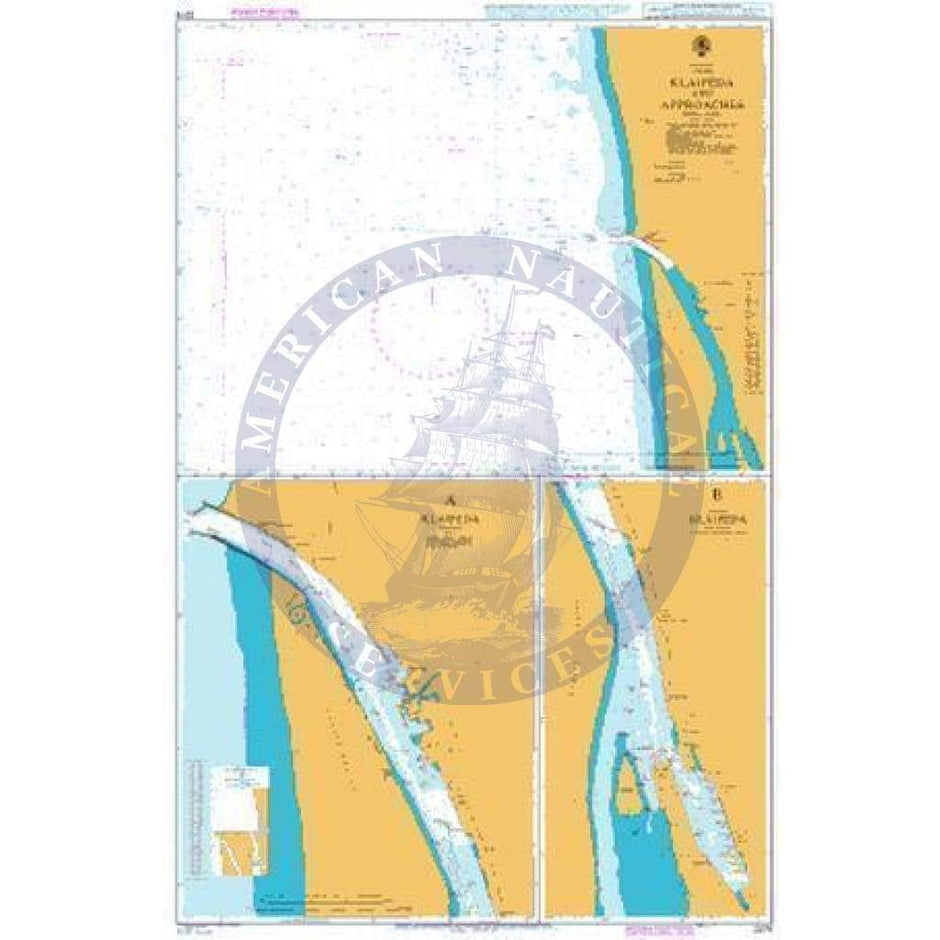 British Admiralty Nautical Chart 2276: Baltic Sea – Lithuania, KlaipÌd ...