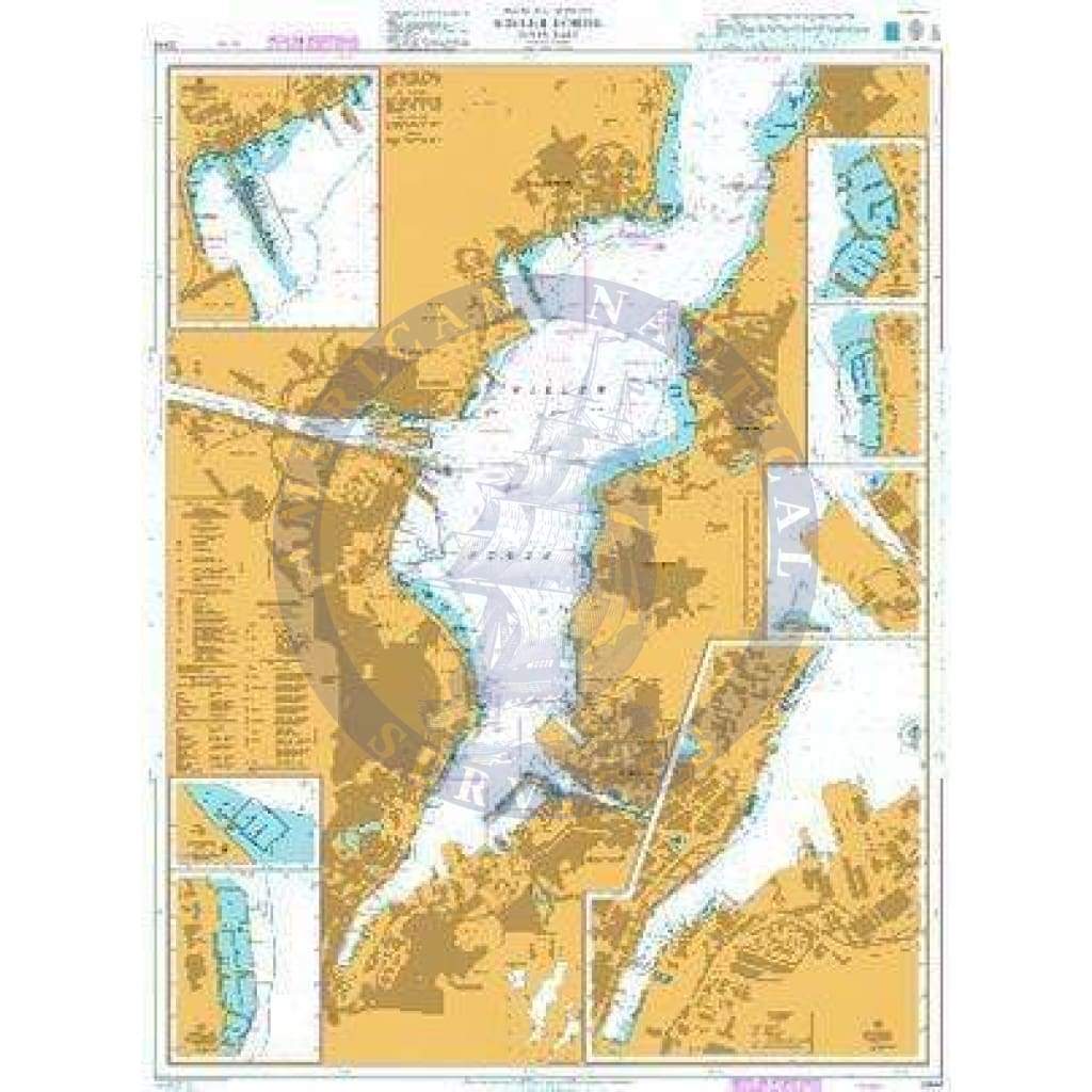 British Admiralty Nautical Chart 2344: Baltic Sea – Germany, Kieler Fö ...