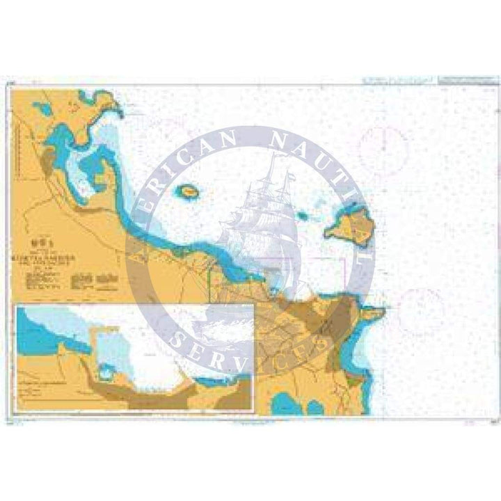 British Admiralty Nautical Chart 2407: Greece - West Coast, Kérkyra Ha ...