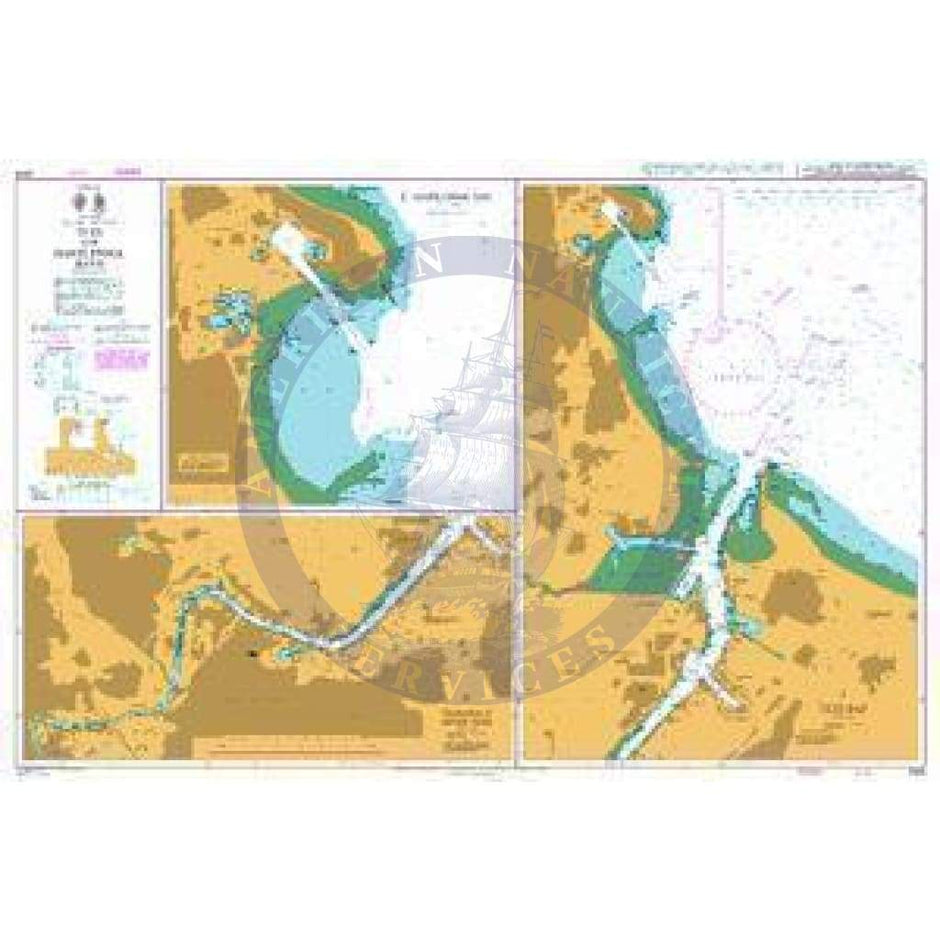 British Admiralty Nautical Chart 2566: Tees and Hartlepool Bays ...