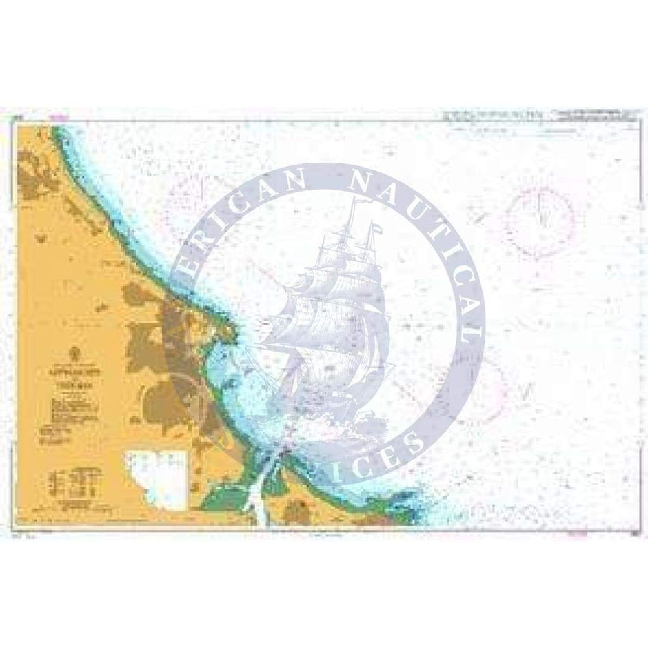 British Admiralty Nautical Chart 2567: England - East Coast, Approache ...