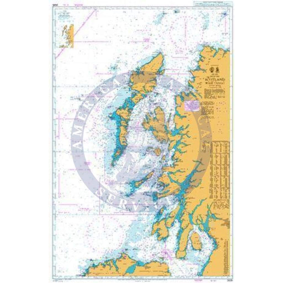 British Admiralty Nautical Chart 2635: British Isles, Scotland - West ...