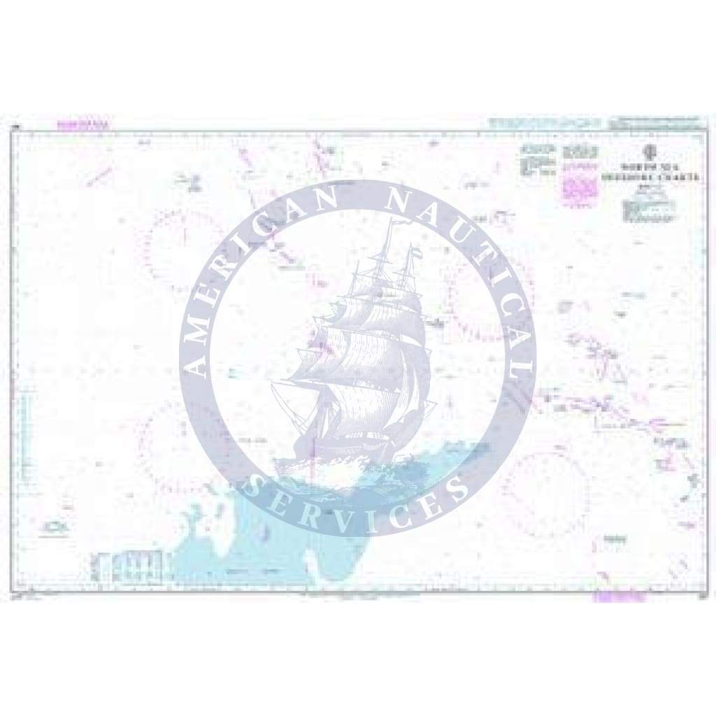 British Admiralty Nautical Chart 267: North Sea Offshore Chart - Amnautical