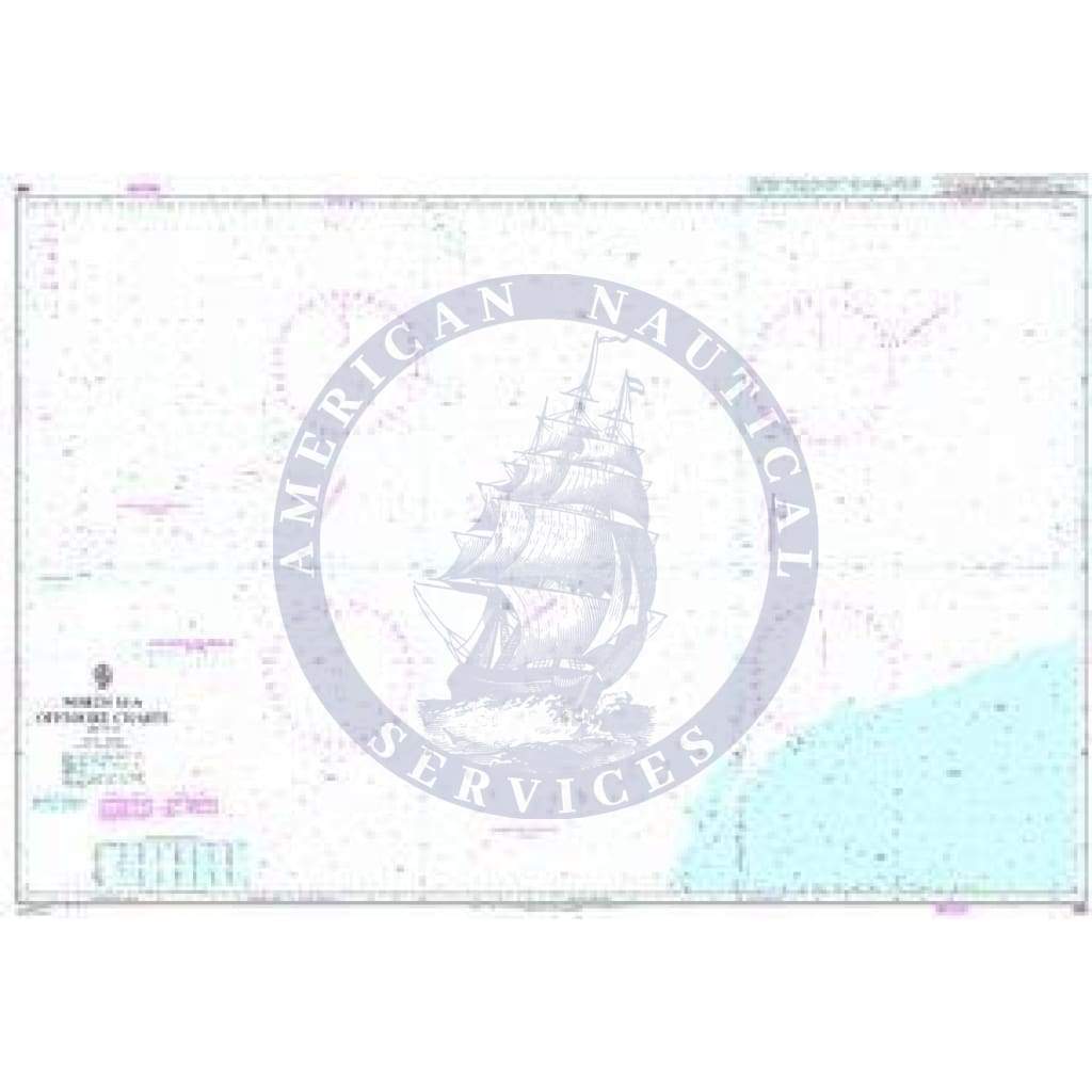 British Admiralty Nautical Chart 268: North Sea Offshore Chart - Amnautical