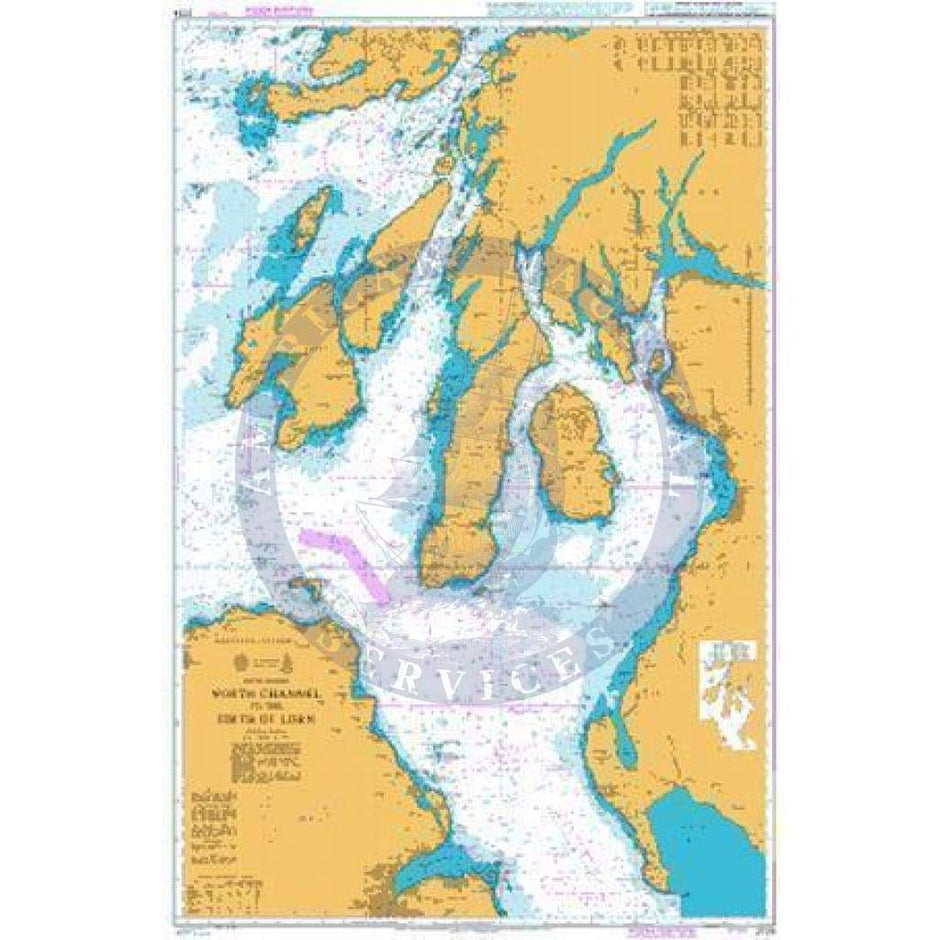 British Admiralty Nautical Chart 2724: North Channel to the Firth of ...
