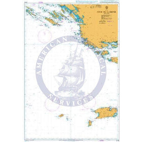 British Admiralty Nautical Chart 2774: Croatia, Otok Vis to Šibenik ...
