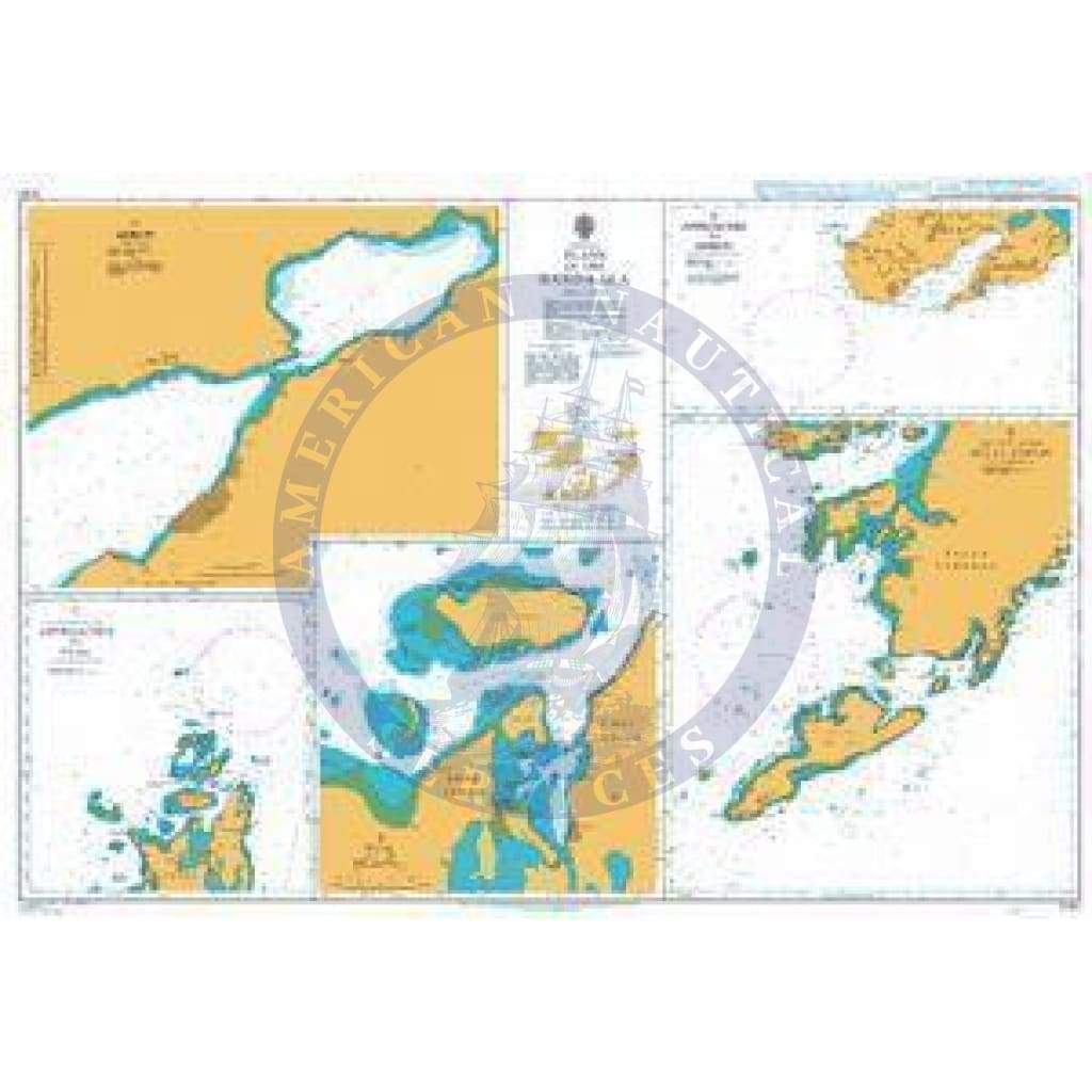 British Admiralty Nautical Chart 2791: Indonesia, Plans in the Banda S ...