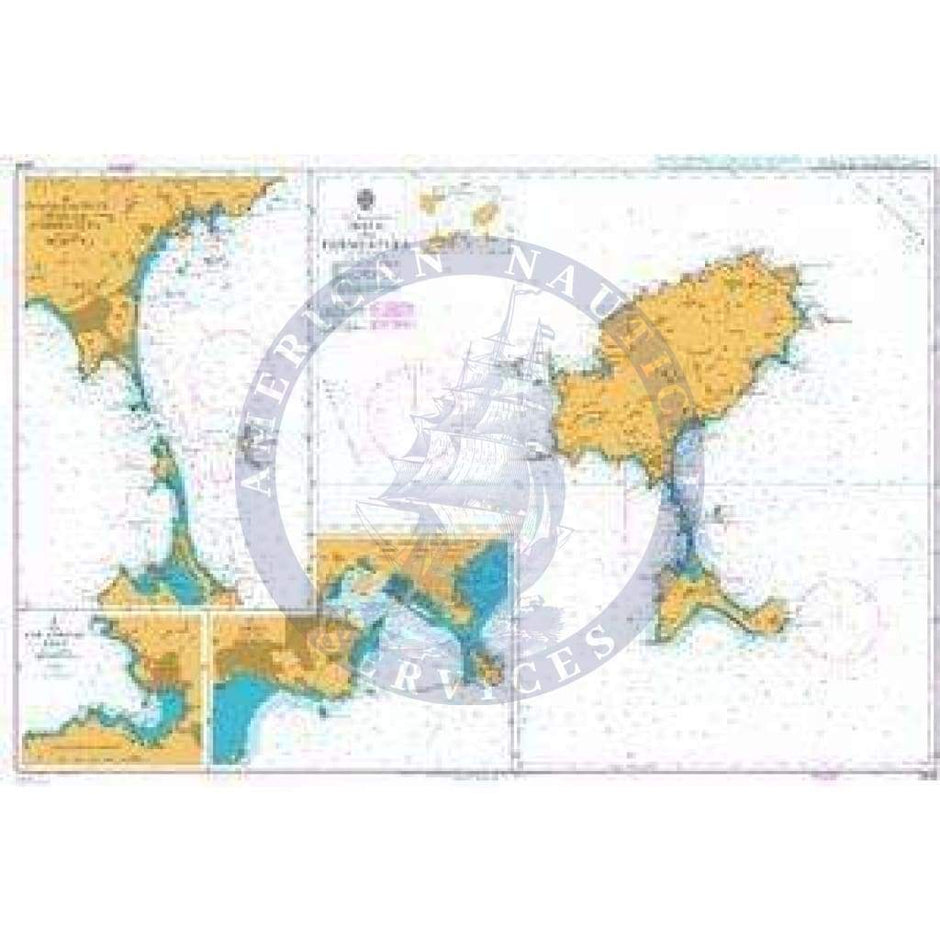 British Admiralty Nautical Chart 2834: Spain - Islas Baleares, Ibiza a ...