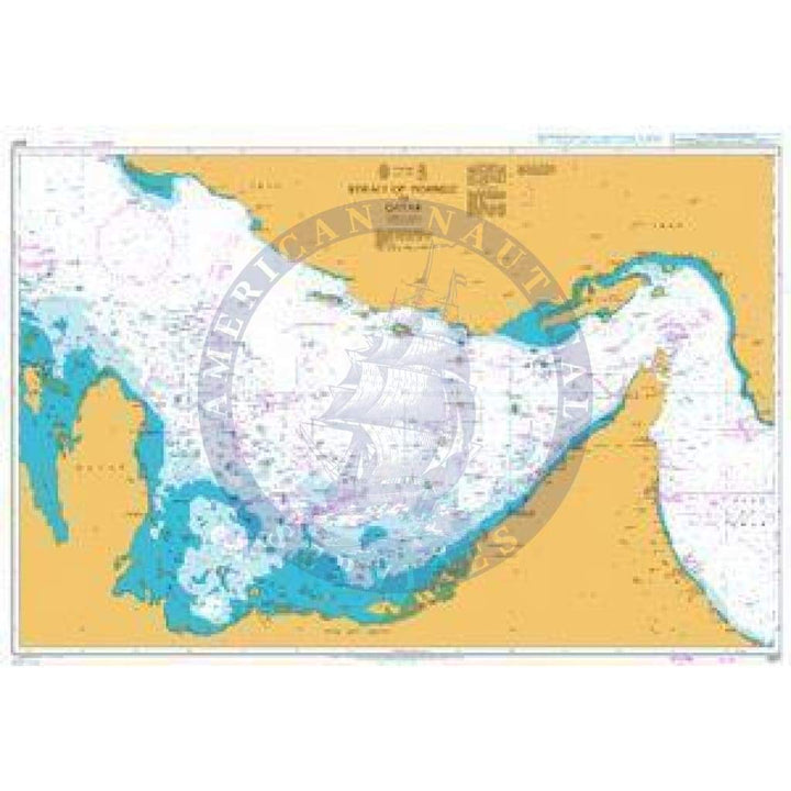 British Admiralty Nautical Chart 2837: The Gulf, Strait of Hormuz to ...