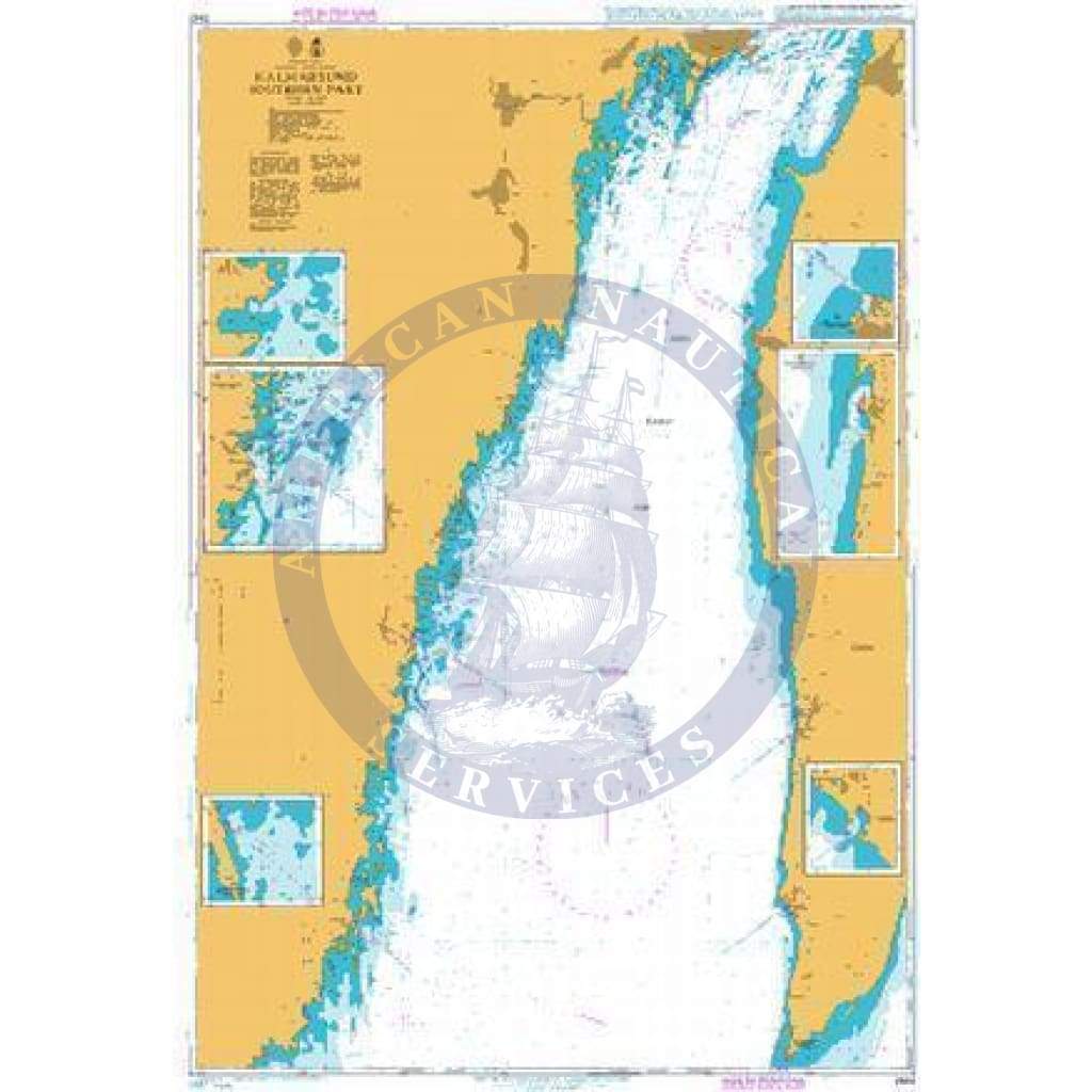 British Admiralty Nautical Chart 2842: Kalmarsund Southern Part ...