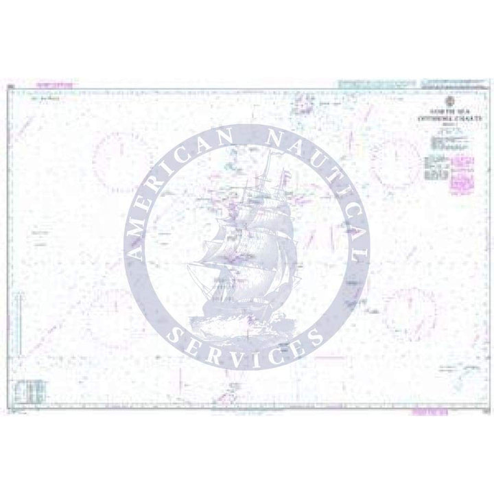 British Admiralty Nautical Chart 292: North Sea - Amnautical