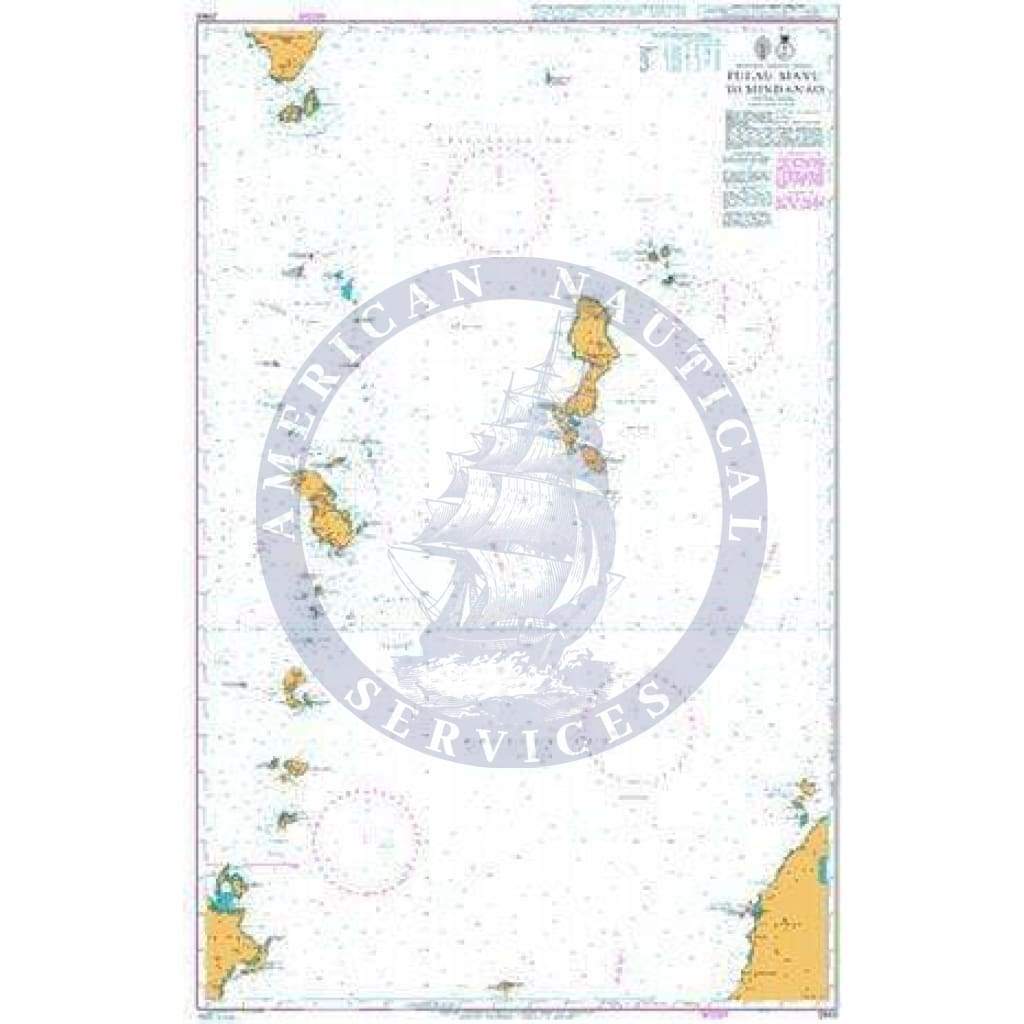 British Admiralty Nautical Chart 2948: Pulau Mayu to Mindanao - Amnautical