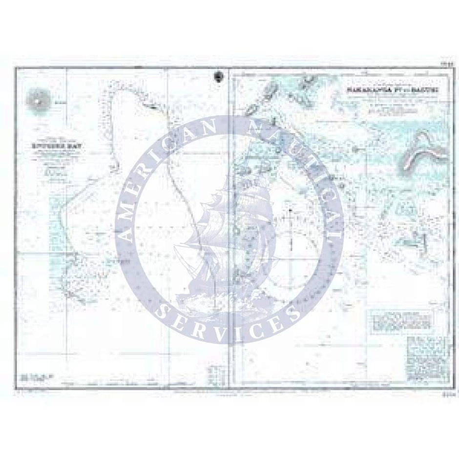 British Admiralty Nautical Chart 3255: Entebbe Bay - Amnautical