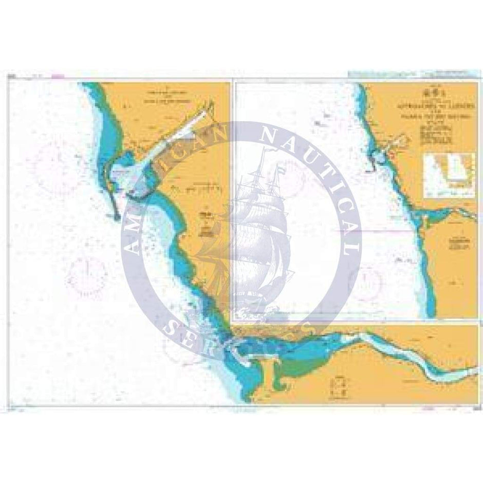 British Admiralty Nautical Chart 3258: Approaches to Leixoes - Amnautical