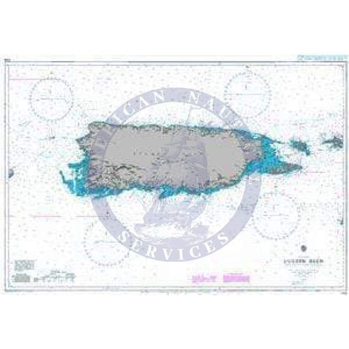 British Admiralty Nautical Chart 3408: Puerto Rico - Amnautical