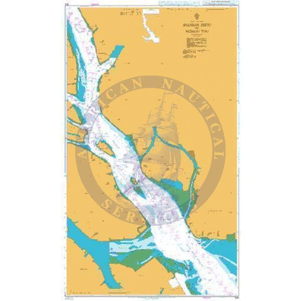 British Admiralty Nautical Chart 344: Shanban Zhou to Nizhou Tou ...