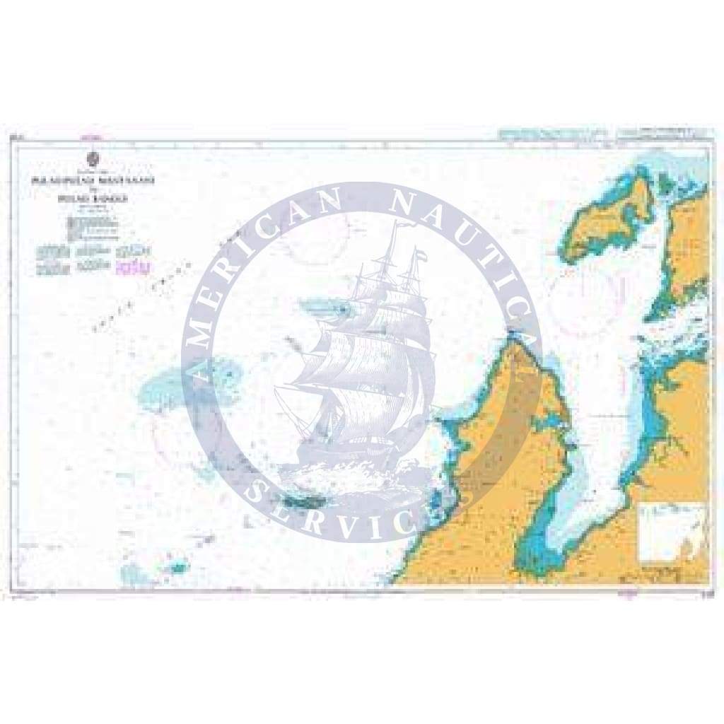 British Admiralty Nautical Chart 3728: Pulau-Pulau Mantanani to Pulau ...