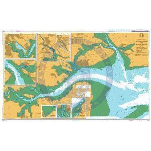 British Admiralty Nautical Chart 3741: England - East Coast, Rivers Co ...