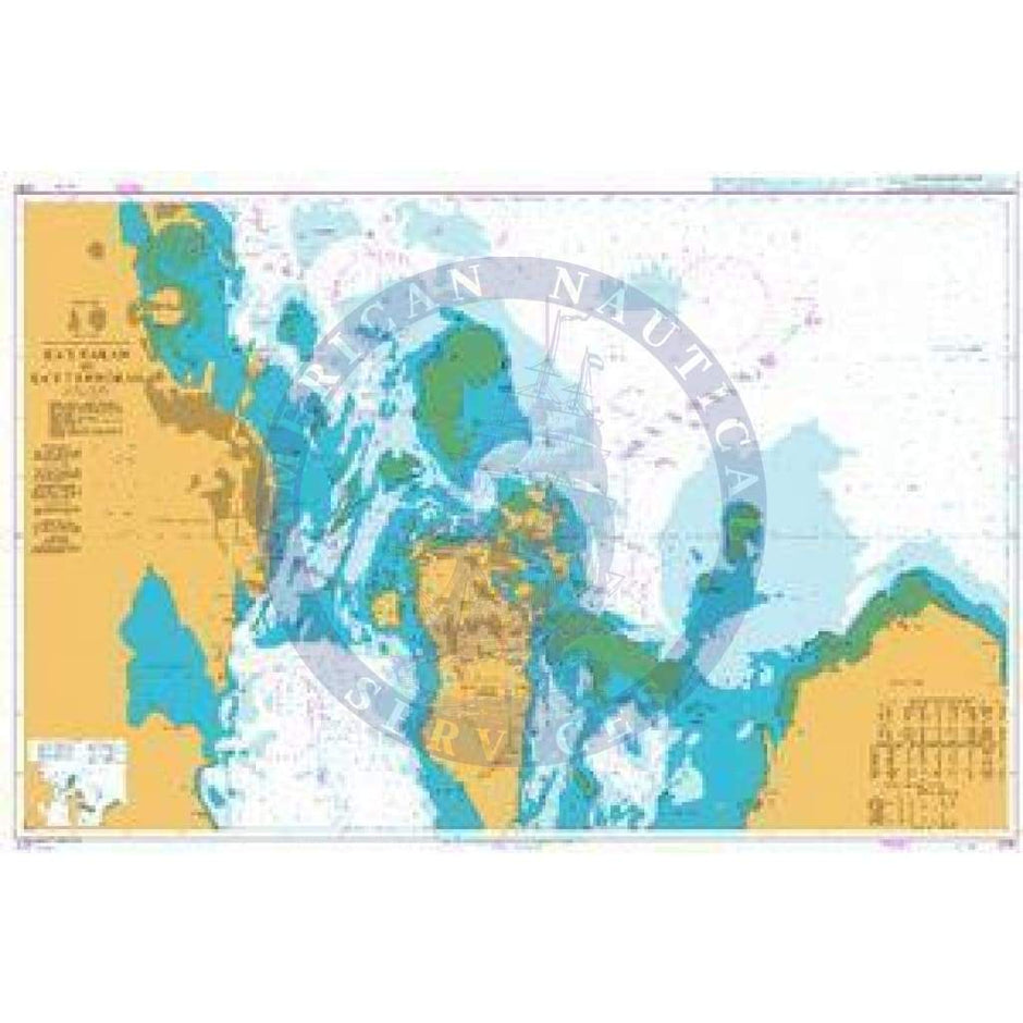 British Admiralty Nautical Chart 3790: Ra's Rakan to Ra's Tannurah ...