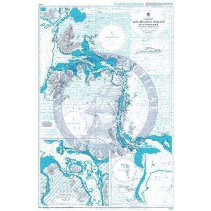British Admiralty Nautical Chart 3840: San Juanico Strait and Approach - Amnautical