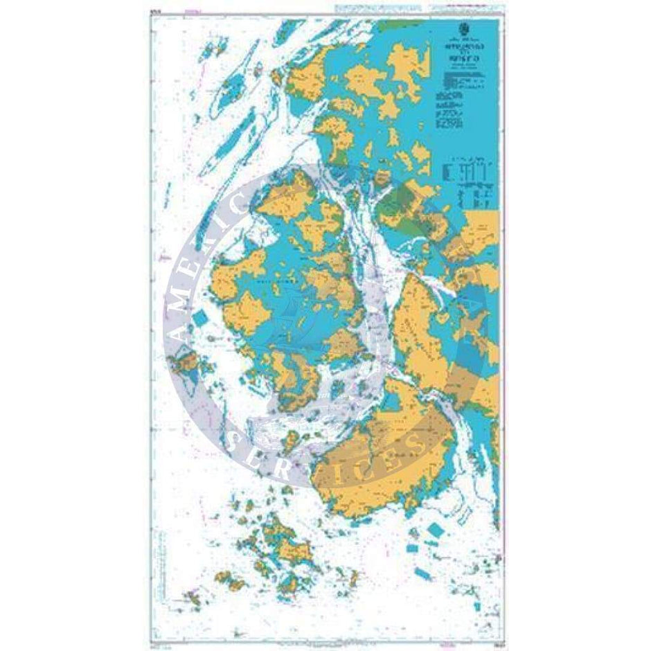 British Admiralty Nautical Chart 3928: Korea – West Coast, Approaches ...