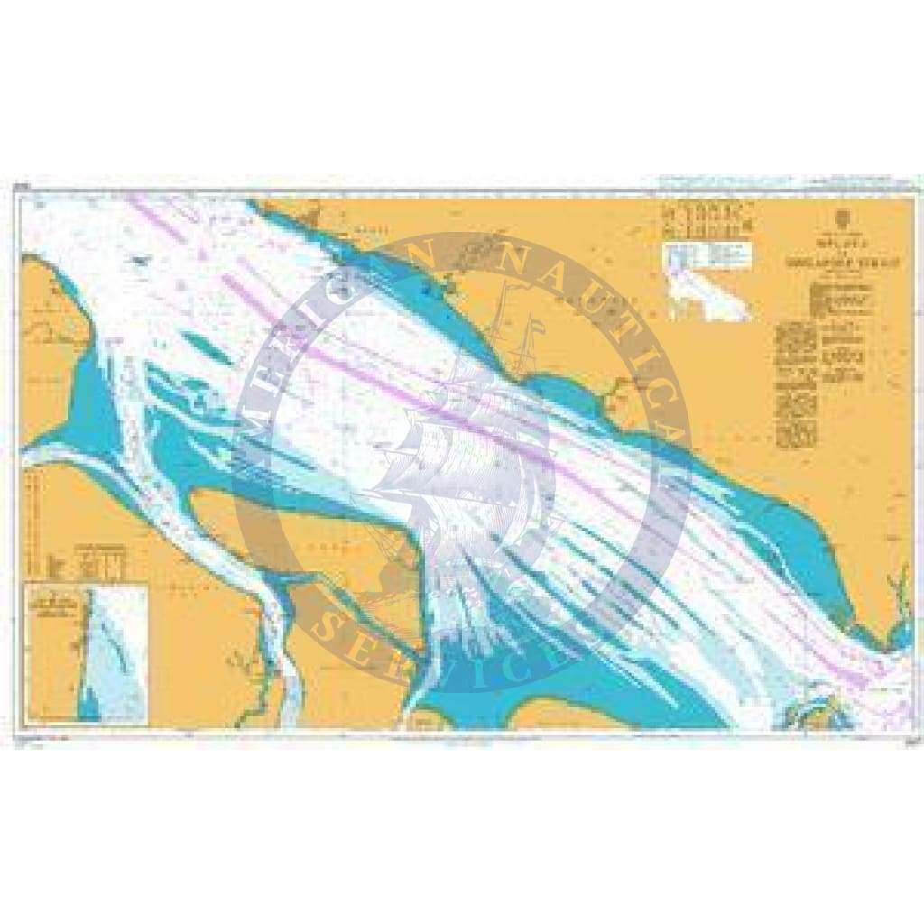British Admiralty Nautical Chart 3947: Malacca Strait, Melaka to Singa ...