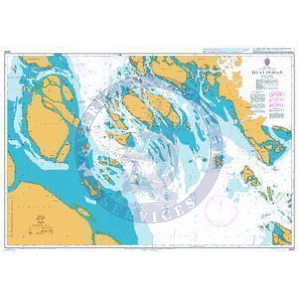 British Admiralty Nautical Chart 3948: Indonesia, Sumatera – East Coas ...