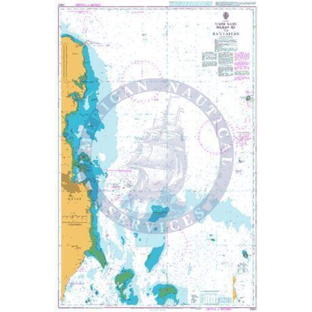 British Admiralty Nautical Chart 3950: Umm Said (Musay `id) to Ra`s La ...