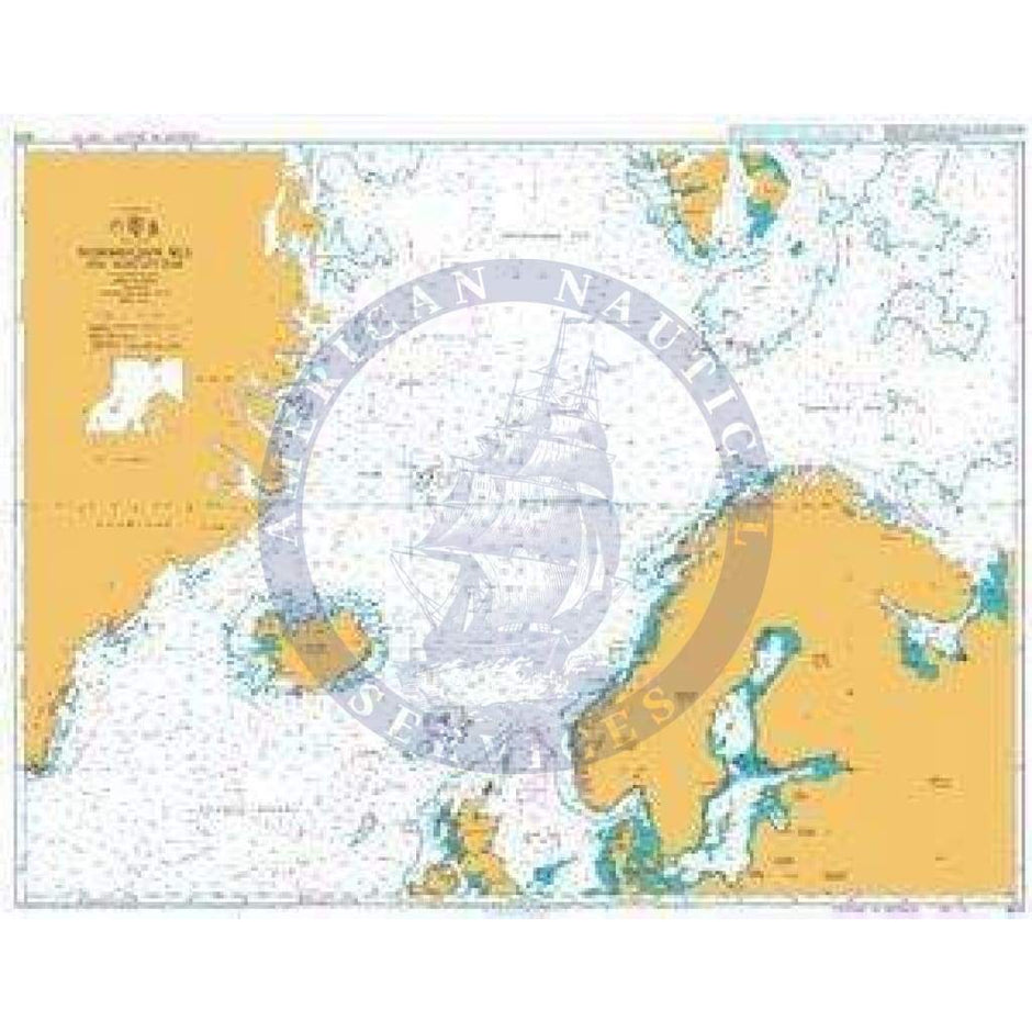 British Admiralty Nautical Chart 4010: Norwegian Sea Map and Adjacent ...