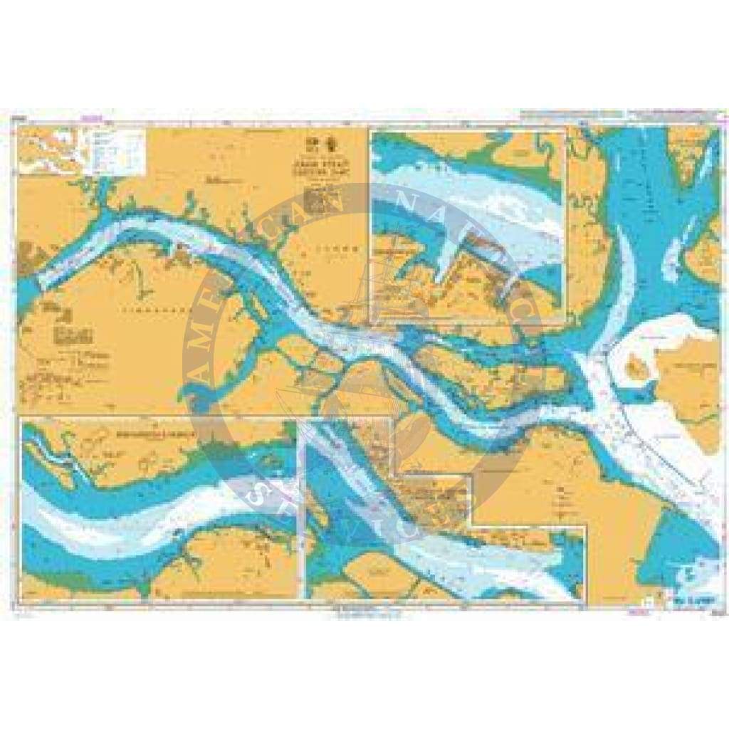 British Admiralty Nautical Chart 4044: Singapore and Malaysia, Johor S ...