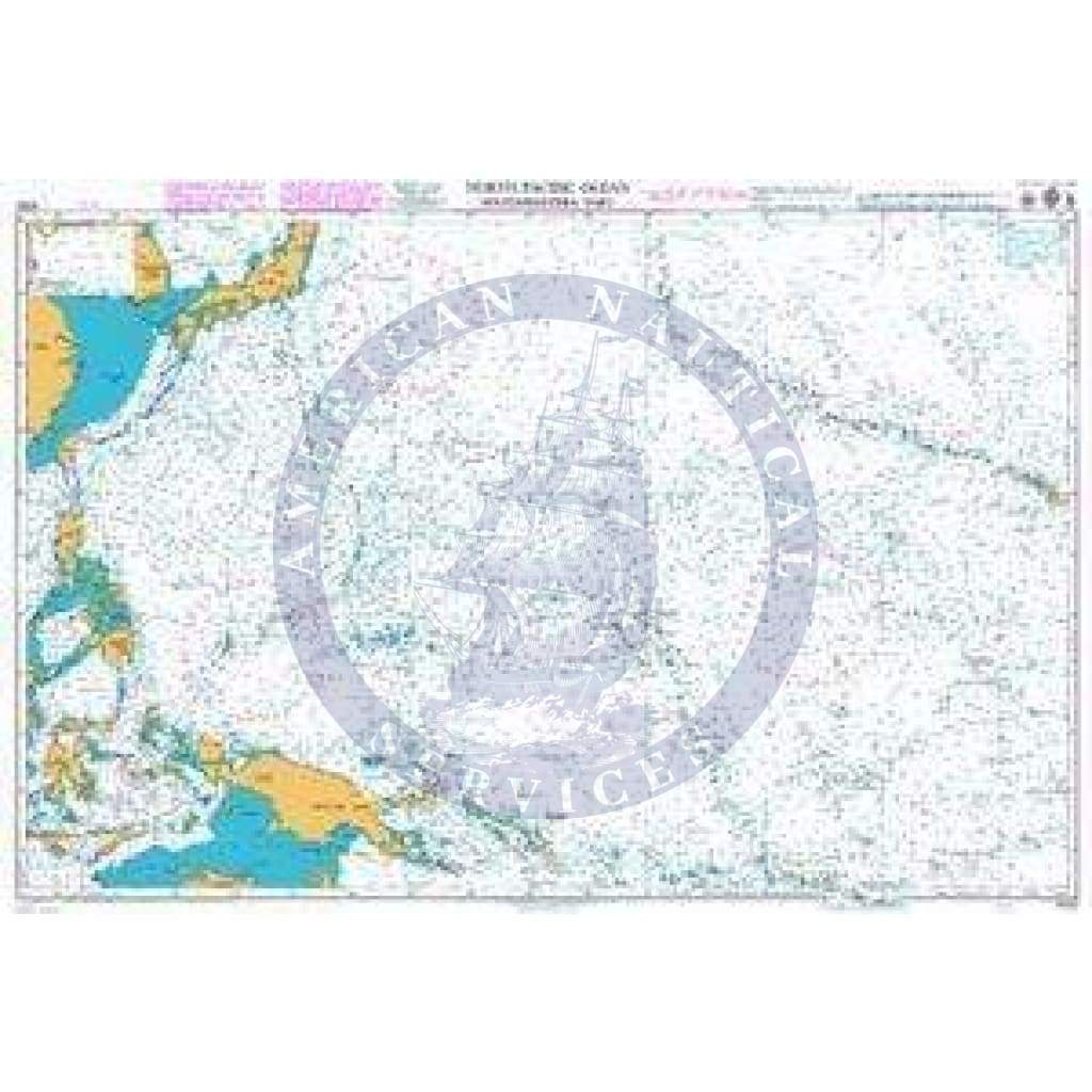 British Admiralty Nautical Chart 4052: North Pacific Ocean Southwester ...