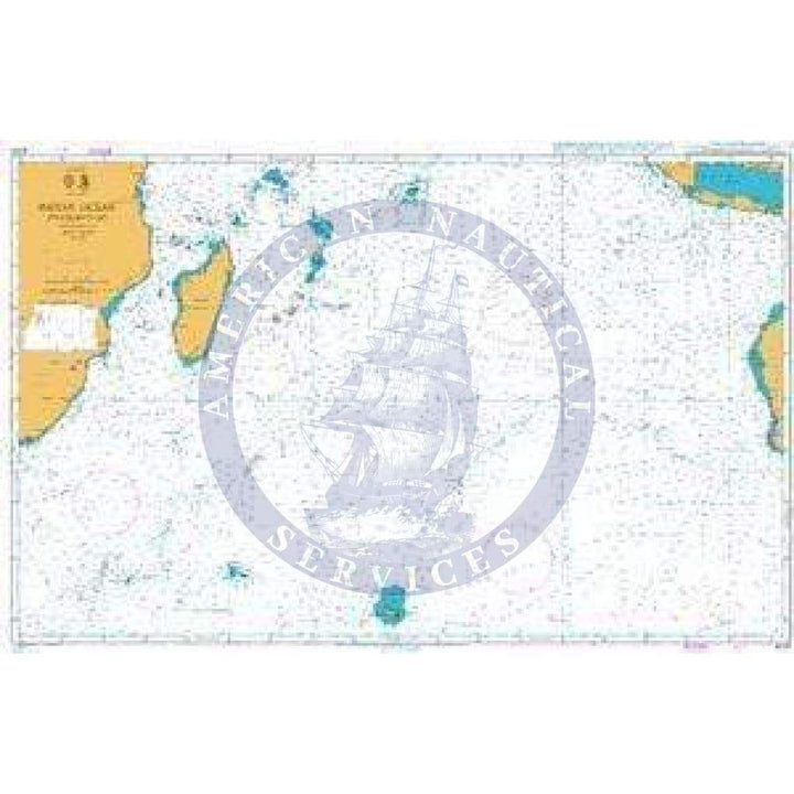 British Admiralty Nautical Chart 4070: Indian Ocean Southern Part - Amnautical